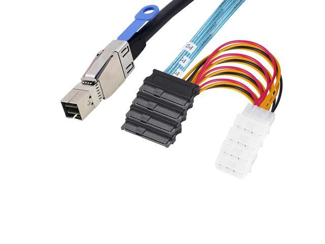 Click here for 2PCS 3.3FT Internal HD Mini SAS SFF-8644 to 4 x SF... prices