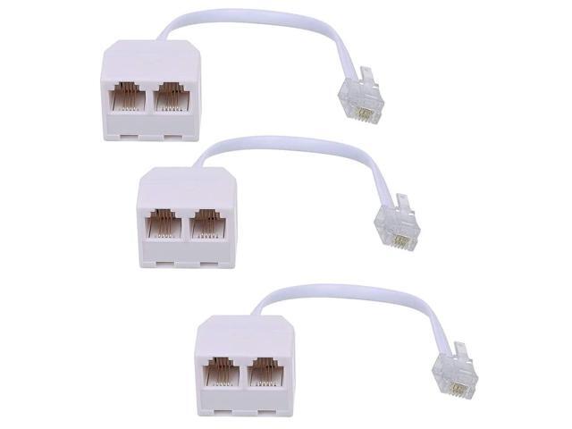 Click here for Phone Line Splitter RJ11 Male to Female Two Way Ph... prices