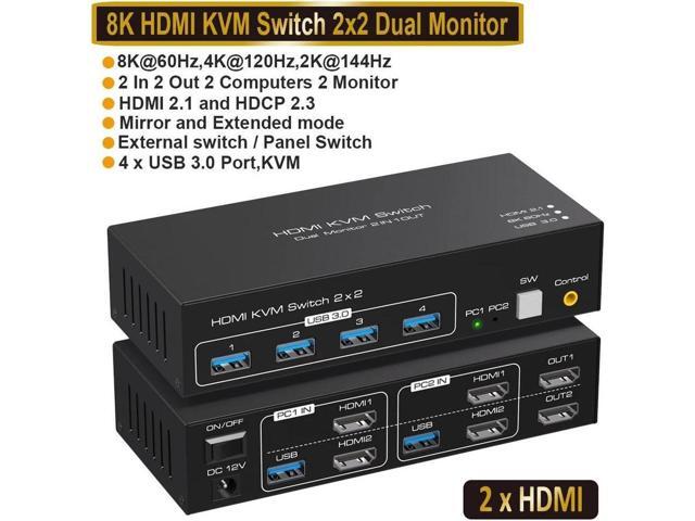 Click here for Vszerda Dual Monitor HDMI KVM Switch 2 in 2 Out  2... prices