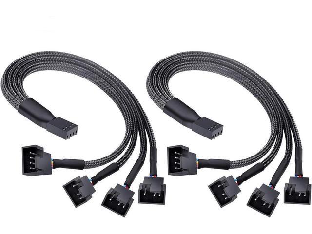 Click here for 2 Pack 4-Pin PWM Fan Splitter Cable Sleeved Mother... prices