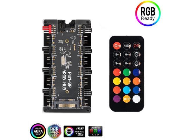 Click here for 2-in-1 PWM & ARGB Controller Hub 8 Ports 12V 4Pin... prices