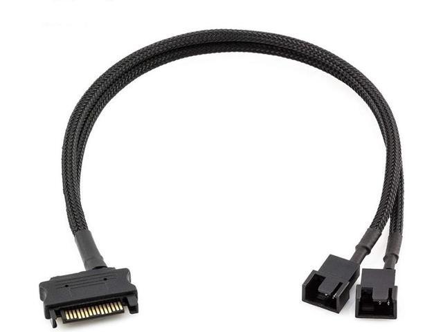 Click here for SATA to 3 Pin 4 Pin Fan Sleeved Power Splitter Cab... prices