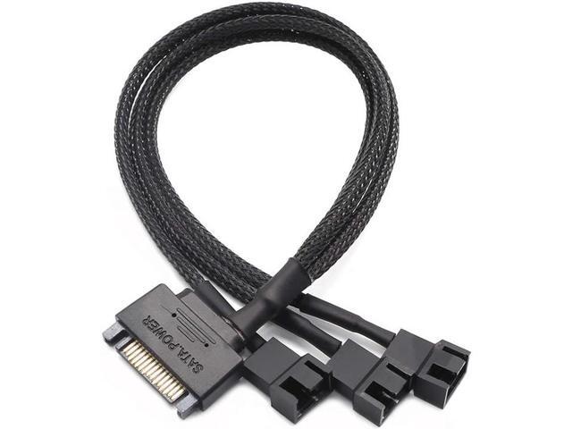 Click here for SATA to 3 Pin 4 Pin Fan Sleeved Power Splitter Cab... prices