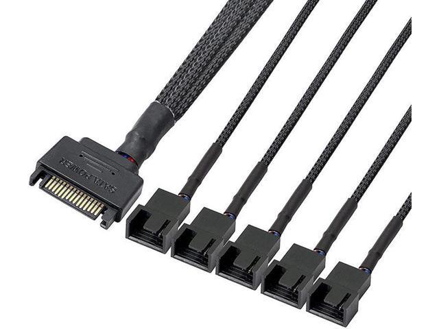 Click here for SATA to 3 Pin 4 Pin Fan Sleeved Power Splitter Cab... prices