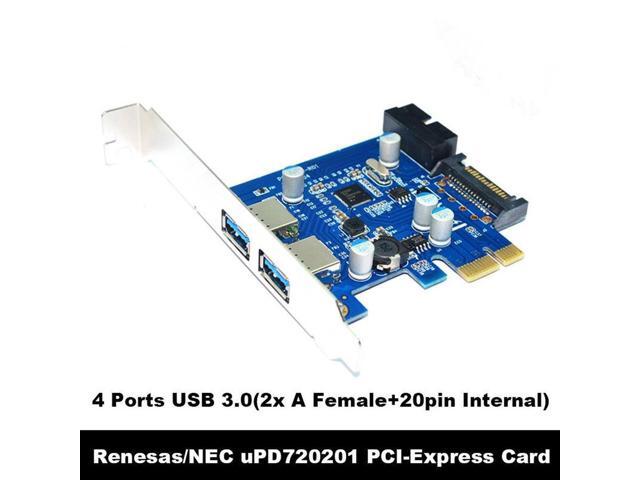 Click here for Vszerda 4 Port PCIE PCI-e to USB 3.0 (2 x Type A+... prices
