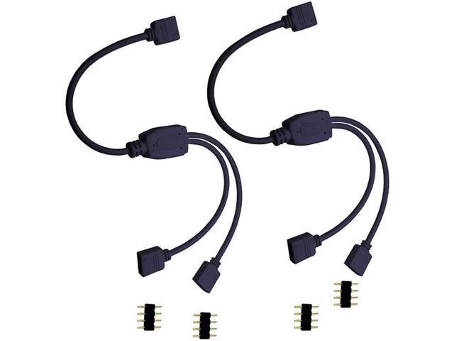 Click here for 12V 4-Pin RGB 2-Way Female to x Female RBW LED Str... prices