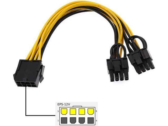 Click here for PC power supply CPU EPS 8 pin to 2 PCI-e 8 (6+2) p... prices
