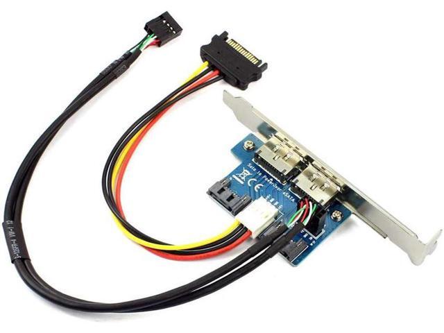 Click here for Desktop 2 Ports SATA to Power eSATA eSATAp 9Pin to... prices