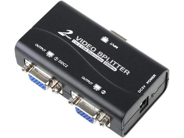 Click here for 1X2 VGA Splitter 1 In 2 Out 2 Ports 250MHz VGA Spl... prices