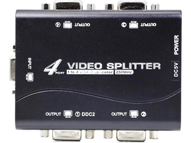 Click here for 1X4 VGA Splitter 1 In 4 Out 4 Ports 250MHz VGA Spl... prices