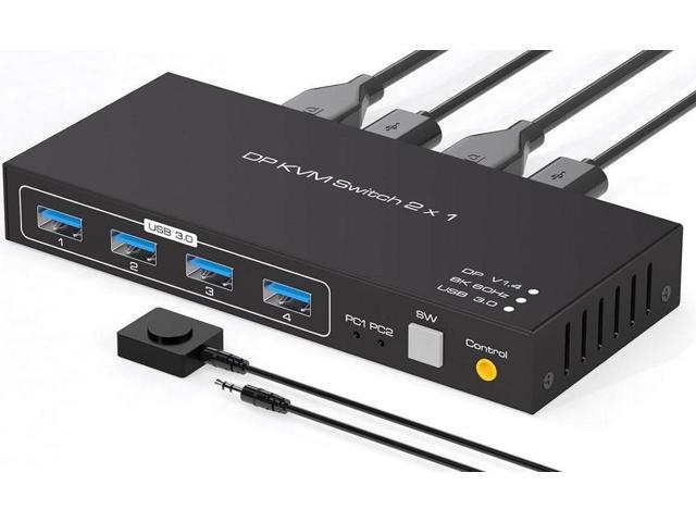 Click here for USB 3.0 KVM Switch DisplayPort 1.4 for 2 Computers... prices