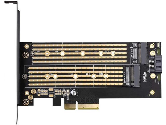 Click here for Dual M.2 PCIE Adapter for SATA or PCIE NVMe SSD wi... prices