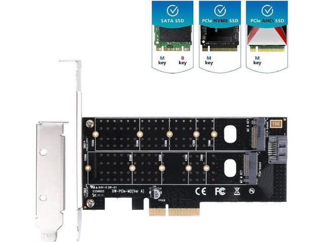 Click here for Dual M.2 PCIe Adapter  M2 SSD NVME (m-Key) or SATA... prices