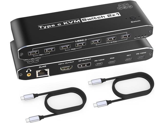 Click here for 2 Port Type-C [HDMI or Displayport Out] KVM Switch... prices