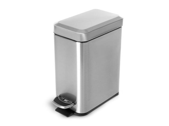 Click here for Home Zone Living 1.3 Gallon Bathroom Trash Can  Sl... prices