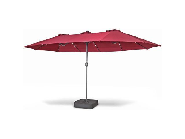 Click here for Home Zone Living 15x9 Ft Double Head Patio Umbrell... prices