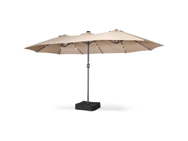 Click here for Home Zone Living 15x9 Ft Double Head Patio Umbrell... prices