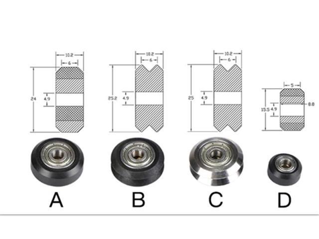 Click here for 1pc CNC Openbuilds Wheels Plastic POM Small Big Pa... prices