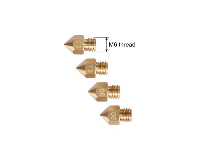 Click here for 10pcs MK8 Nozzle Mix Sizes Extrusion Head Hotend M... prices