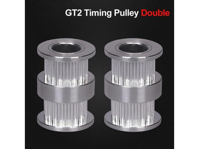Click here for GT2 Timing Pulley Double 20 Teeth Round Headed Syn... prices