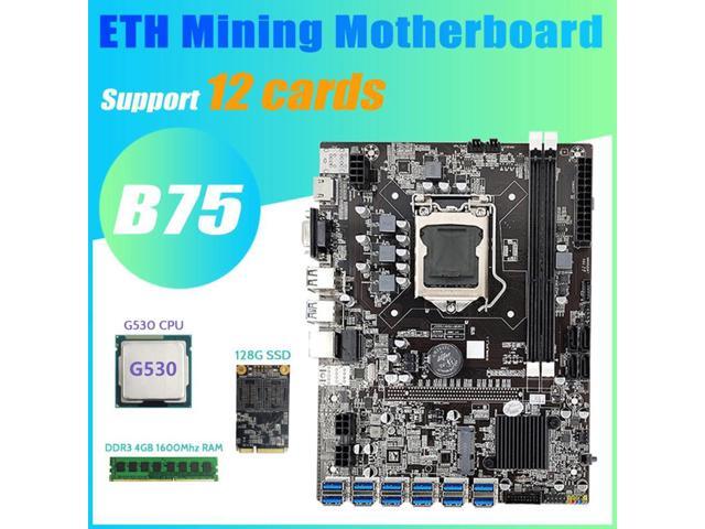 Click here for B75 BTC Mining Motherboard 12 PCIE to USB3.0+G530... prices