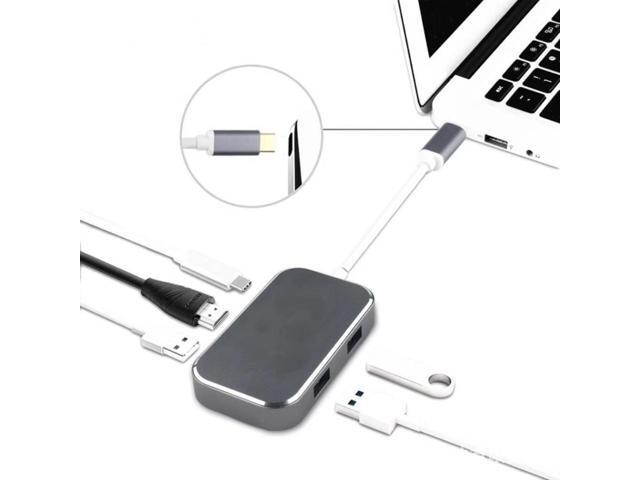 Click here for 5 Port Adapter USB Type C Hub HDMI-compatible 4K S... prices