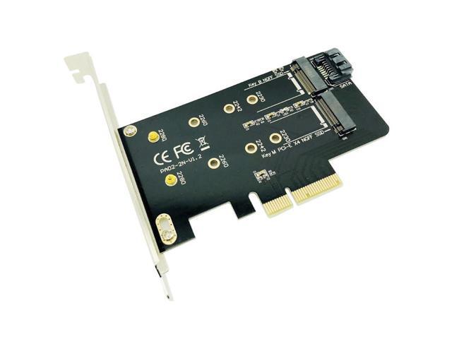 Click here for PCIE to M2 Adapter M2 SSD NVME M Key SATA-based B... prices