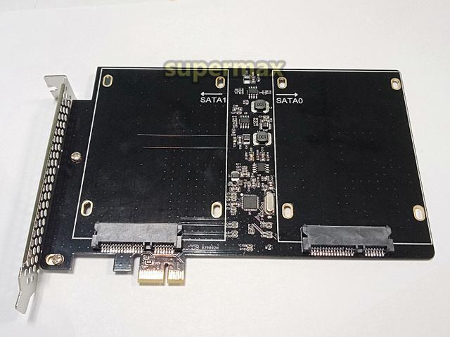 Click here for Adaptateur double port SATA III vers PCI-E X1 SSD... prices