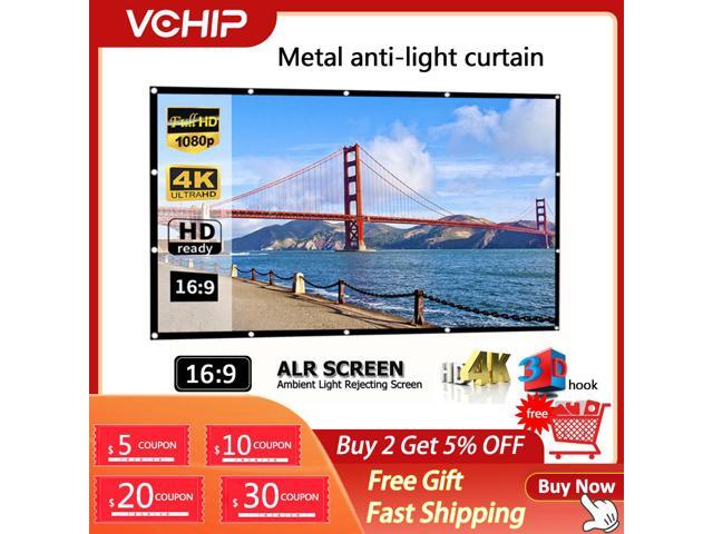 Click here for VCHIP écran de projecteur Portable 100 pouces  rid... prices