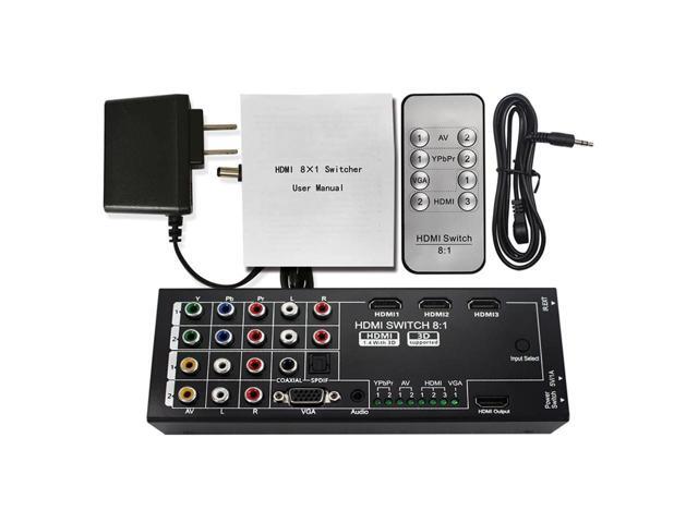 Click here for RCA VGA Video AV Audio HDMI Switch 8x1 Switcher An... prices