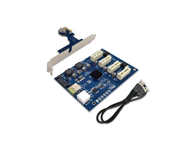 Click here for PCIE 1 to 4 Port 1X Adapter Board PCI Express Mult... prices