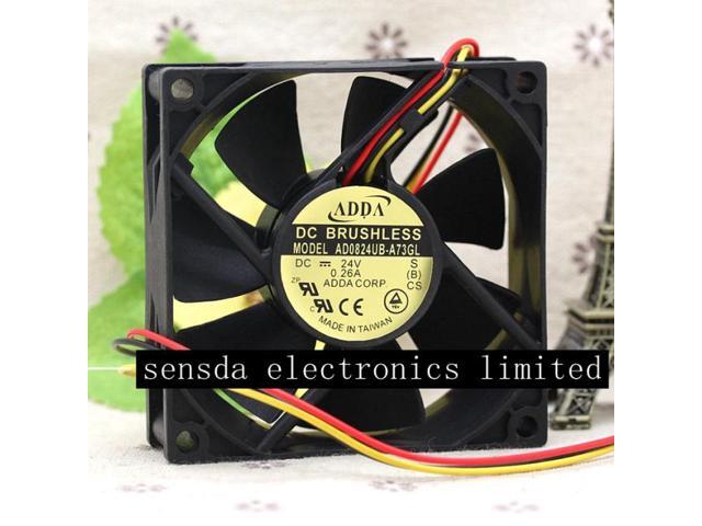 Click here for 80mm cooling fan For ADDA 8cm 8025 24V 0.26A AD082... prices
