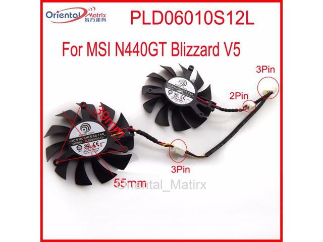 Click here for 2pcs/Lot PLD06010S12L 55mm 12V 0.20A 3Pin VGA Fan... prices