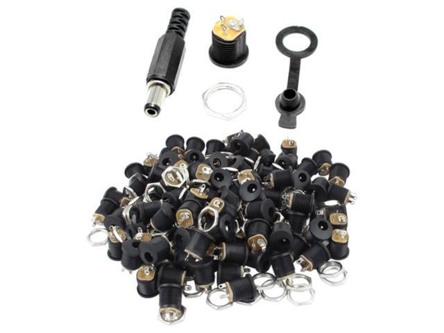 Click here for 50 Pcs DC Power Plug DC-022 5.5-2.1Mm Hole Threade... prices