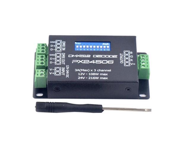 Click here for DC12V 24V PX24506 DMX 512 Decoder Driver Amplifier... prices