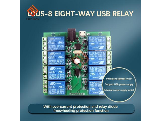 Click here for 5V 8 Channel USB Relay Module Intelligent Control... prices