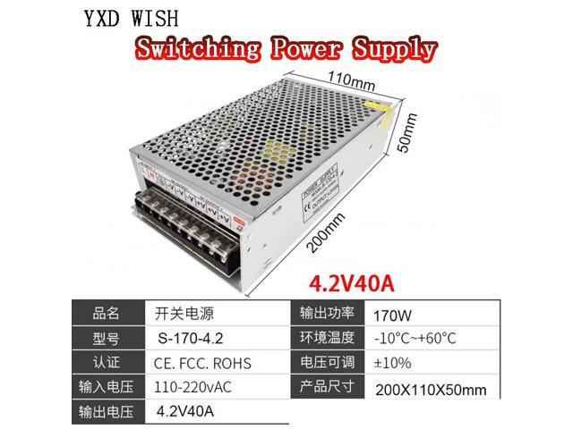 Click here for Alimentation LED AC110V-220V à DC 4.2V 40A  commut... prices