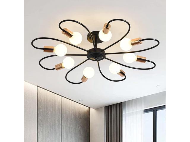 Click here for 8-Light Semi Flush Ceiling Light  Modern Sputnik C... prices
