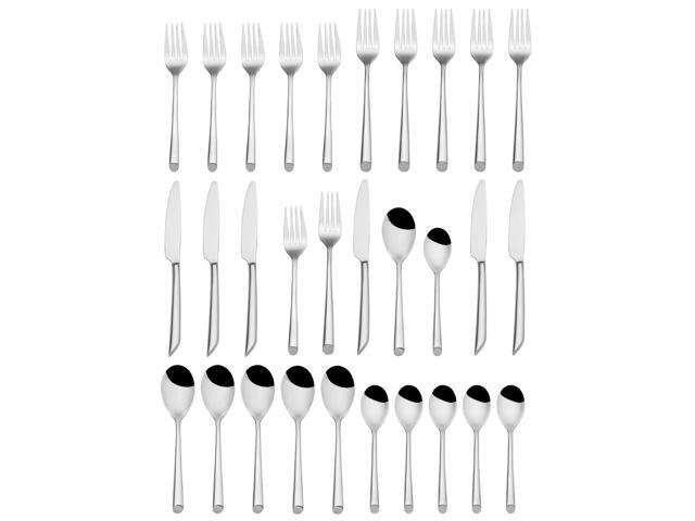 Click here for 30-Piece Stainless Steel Flatware Set  Kitchen Ute... prices
