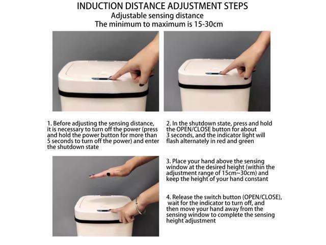 Click here for Wenger Smart Sensor Trash Can 12L Plastic  Fast Ha... prices