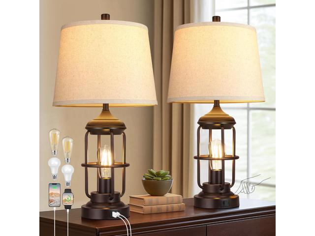 Click here for Wenger Table Lamp Set of 2 with USB A & C Ports  T... prices