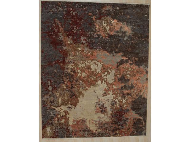 Click here for Hand Knotted Wool Charcoal Contemporary Abstract G... prices