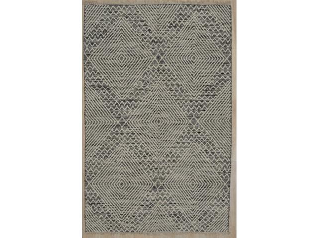 Click here for Handwoven Wool Black Contemporary Geometric Punja... prices