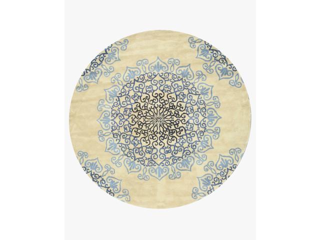 Click here for Hand-Tufted Wool Blue Transitional Oriental Modern... prices