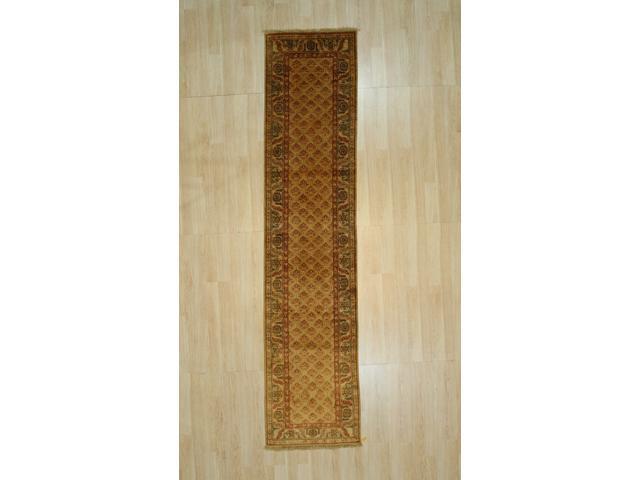 Click here for Hand Knotted Wool Brown Traditional Floral Heriz D... prices
