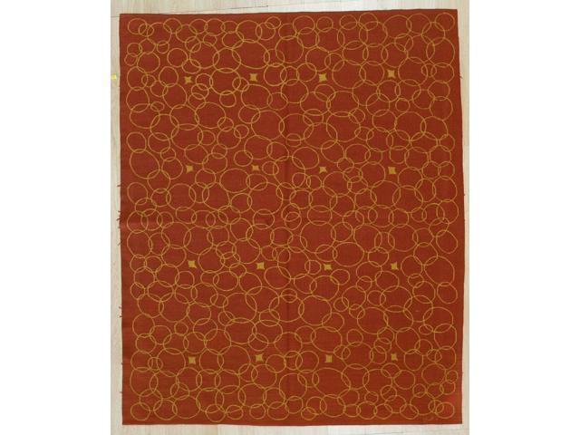 Click here for Handwoven Wool Red Contemporary Modern Modern Flat... prices