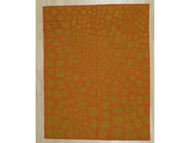 Click here for Handwoven Wool Rust Contemporary Modern Modern Fla... prices