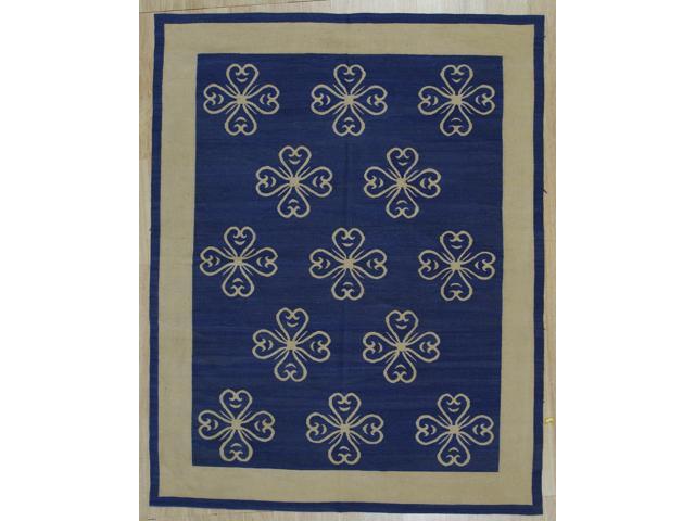 Click here for Handwoven Wool Blue Contemporary Modern Modern Fla... prices