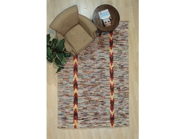 Click here for Hand Knotted WOOL/B. SILK Multi-Colored Transition... prices