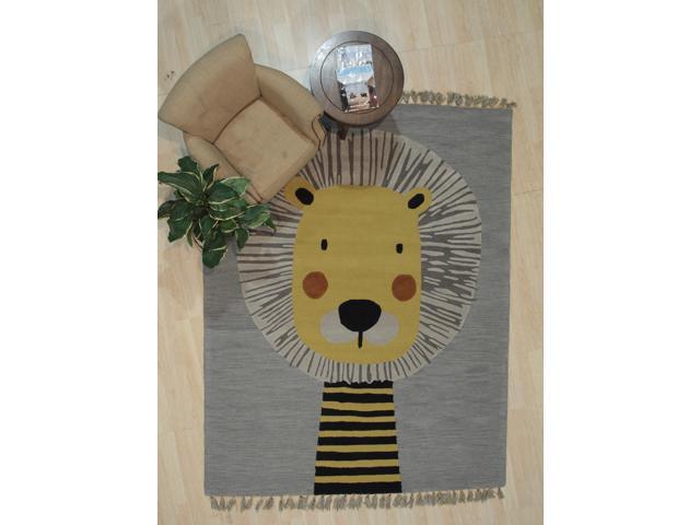 Click here for Hand-Tufted Wool Gray Transitional Animal Children... prices